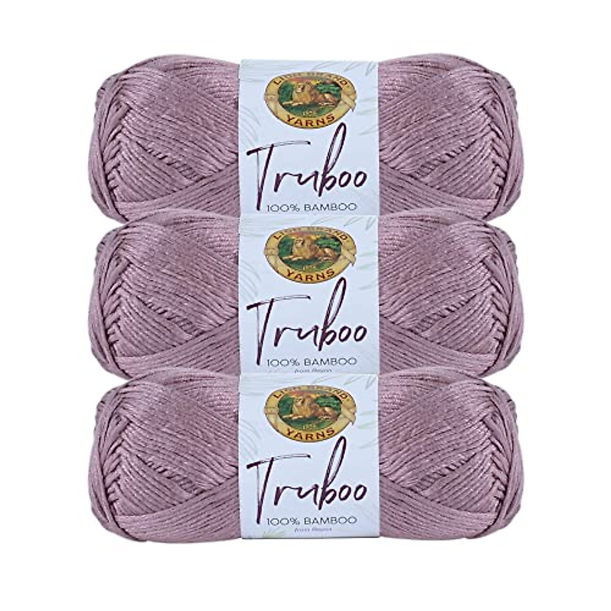 (3 Pack) Lion Brand Yarn Truboo Yarn, Mushroom