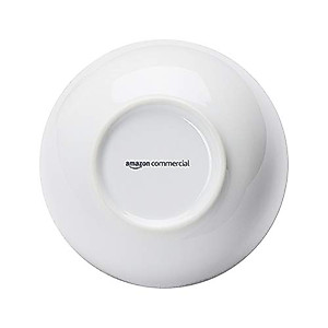 AmazonCommercial 6-Piece Porcelain, 18 Oz. Coupe Bowl, White