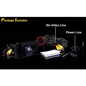 HDMEU HD Color CCD Waterproof Vehicle Car Rear View Backup Camera, 170° Viewing Angle Reversing Camera for Mercedes Benz W204 S204 C Class W212 C180 C200 C260 C300