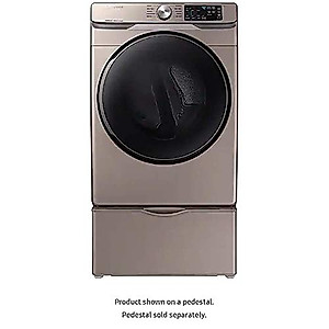 Samsung DVE45R6100C 7.5 cu. ft. Electric Steam SanitizePlus Dryer - Champagne