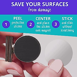 Papercode Magnetic Clips for Whiteboard & Fridge - 12 Pack Scratch-Free Refrigerator Magnet Clips Heavy Duty for Organizing & Decorating Kitchen or Office with Free Notepad