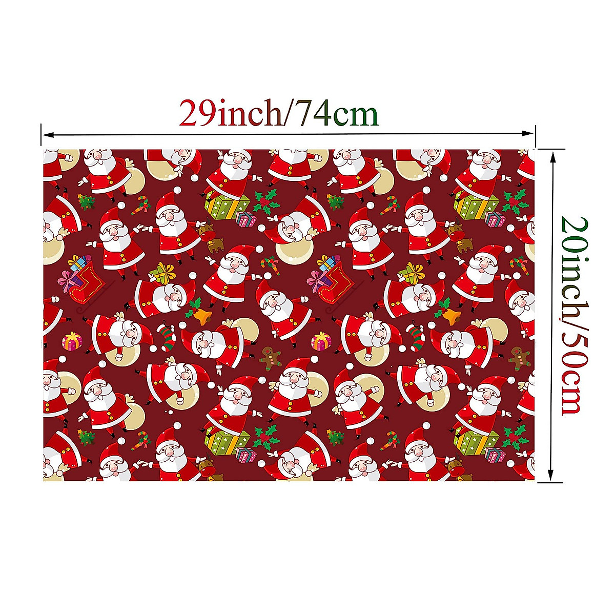 U'COVER Christmas Gift Wrapping Paper for Kids Boys Girls Baby Women Men Xmas Present Wrapping Paper 4 Style Christmas Santa Claus Snoman Tree Snowflake Deer Gift Wrap 12 FOLDED SHEET 20×29inch