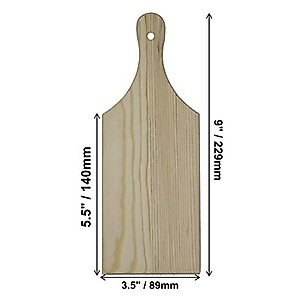 Package of 4 Unfinished Wooden Mini Cutting Boards for Decorating and Crafting