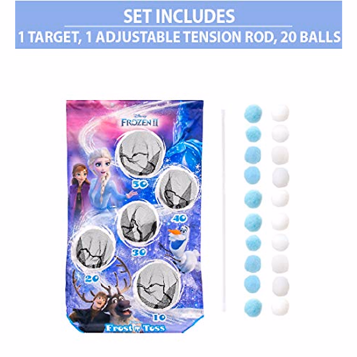 GoSports Disney Pixar Indoor Toss Games – Family Fun for Kids and Adults - Choose Frozen 2, Finding Nemo, Cars, Toy Story and More