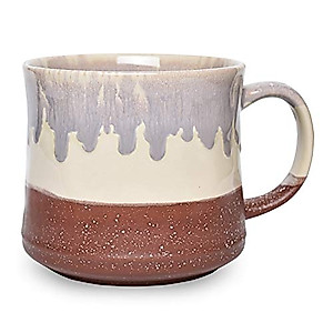 Bosmarlin Large Ceramic Coffee Mug, Big Tea Cup, 7 Colors to Choose, 21 Oz, Dishwasher and Microwave Safe, 1 PCS (Red)