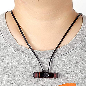 heave Wireless Headphones,Bluetooth 4.1 Waterproof Stereo Sound Bluetooth Headphones Magnetic Sport Earphones with Mic for Running, Workout, Gym Black