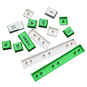 MOLGRIA Avocado and Milk Keycaps, PBT Keycaps Honey 138 Set for Gaming Keyboard, XDA Dye Sublimation Custom Keycaps Japanese Font for Gateron Kailh Cherry MX 104/87/74/68/61 60 Keyboard ANSI Layout