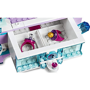 LEGO Disney Frozen 2 Elsa's Jewelry Box Creation Building Toy 41168 Make a Jewelry Storage Box with Lockable Drawer & Mirror, Collectible Disney Gift Idea with Princess Elsa Mini-Doll and Nokk Figure