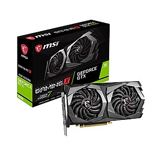 MSI Gaming GeForce GTX 1650 128-Bit HDMI/DP 4GB GDRR6 HDCP Support DirectX 12 Dual Fan VR Ready OC Graphics Card (GTX 1650 D6 Gaming X)