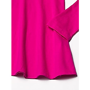 The Children's Place Girls' and Toddler Solid Long Sleeve Skater Dress, Aurora Pink Single, X-Small