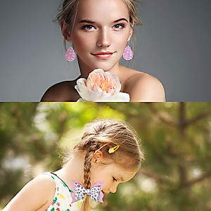 12 Pieces 7.87 x 11.81 Inches Unicorn Printed Faux Leather Sheet Mixed Rainbow Glitter Leather Fabric Sheets Assorted for Girl Kids Earrings Making Hair Bows Decoration DIY Craft Making