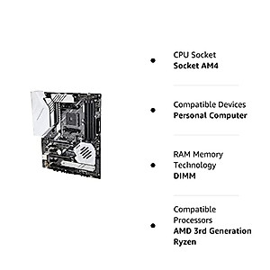 ASUS Prime X570-Pro AM4 Zen 3 Ryzen 5000 & 3rd Gen Ryzen ATX Motherboard with PCIe Gen4, Dual M.2 HDMI, SATA 6GB/s USB 3.2 Gen 2 Motherboard