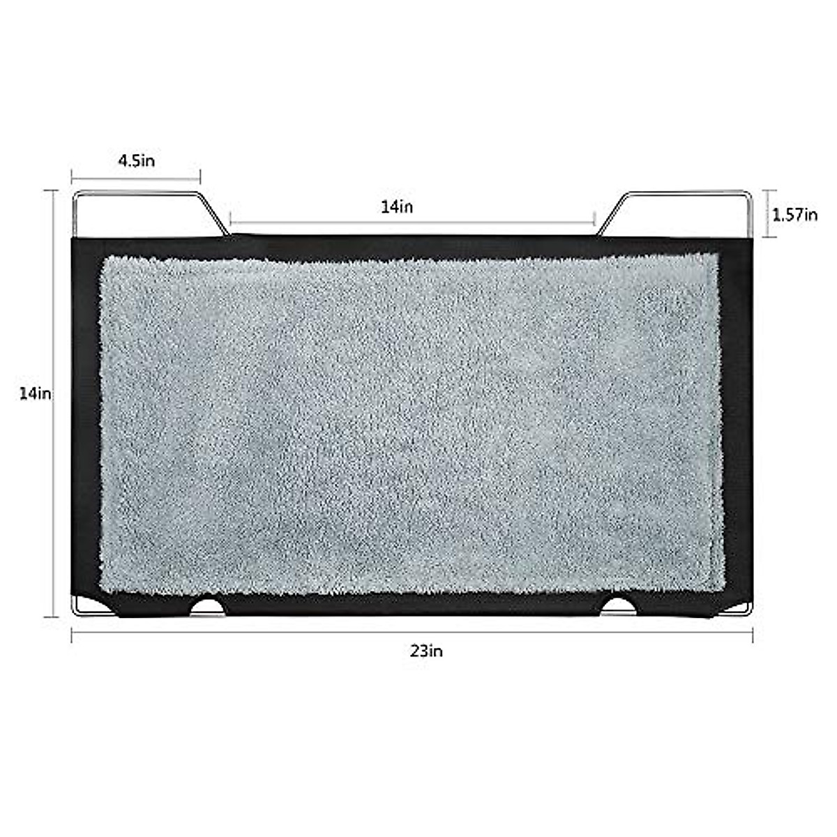 LIFIS Cat Window Perch Cat Hammock for Window 2 Layers Bed Up to 55lb Can Be Installed on Small Window Soft Mats Stable Metal Frames Kitty Sunny Seat (Double Layers, Grey) (Cat Face)