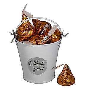 YOOMAO Silver Thank You Stickers Seal Labels 500pcs Labels Scrapbooking Stickers for Package Stationery Sticker 1 Inch