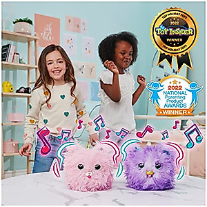 What the Fluff, Purr ‘n Fluff, Surprise Reveal Interactive Toy Pet with over 100 Sounds and Reactions, Kids Toys for Girls Ages 5 and up
