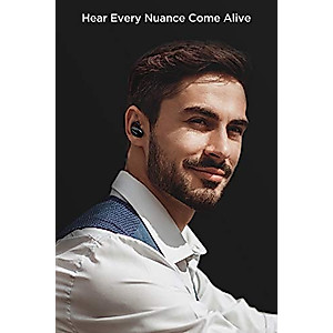 1MORE Stylish True Wireless in-Ear Headphones with Microphone, Black, E1026BT-I-BLACK