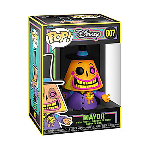 POP Disney: The Nightmare Before Christmas - Mayor (Blacklight) Funko Vinyl Figure (Bundled with Compatible Box Protector Case) Multicolored 3.75 inches