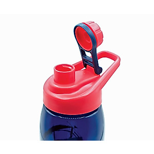 Marvel Spider-Man Miles Morales 28-Ounce Sports Water Bottle | BPA-Free Plastic Water Jug With Leakproof Screw-Top Lid And Flip-Up Cap | Hydration For Outdoor Activities, Gym Fitness Gifts