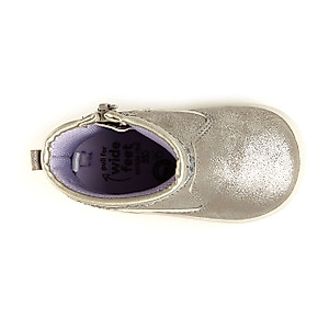 Stride Rite 360 Infant and Toddler Girls Magnolia First Walker Shoe, Silver