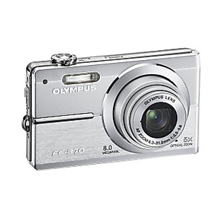 OM SYSTEM OLYMPUS FE360 8MP Digital Camera with 3x Optical Dual Zoom (Silver)