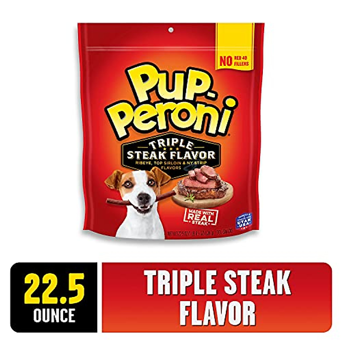Pup-Peroni Triple Steak Flavored Dog Treats, 22.5 Ounce