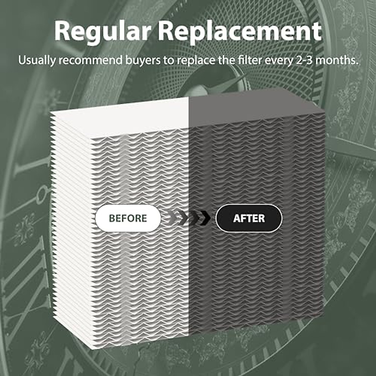 Improvedhand 1043 Super Humidifier Wick Filter Replacement Compatible with Essick Air AirCare Bemis Fit for EP9800 EP9500 EP9700 EP9R800 826000 831000 800 8000 Series Humidifiers