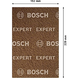 Bosch Professional 20x Expert N880 Fleece Pads (152 x 229 mm, Grade Coarse A, Accessories Hand Sanding)