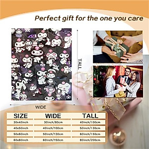 Kawaii Super Soft Blanket Cute Blanket All Season Flannel Fleece Blanket for Kids Adult Sofa Bedding 40"x 50"