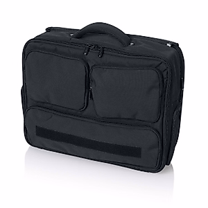 Slappa Kiken 17 Inch Laptop Bag - Brown Faux Leather Flap