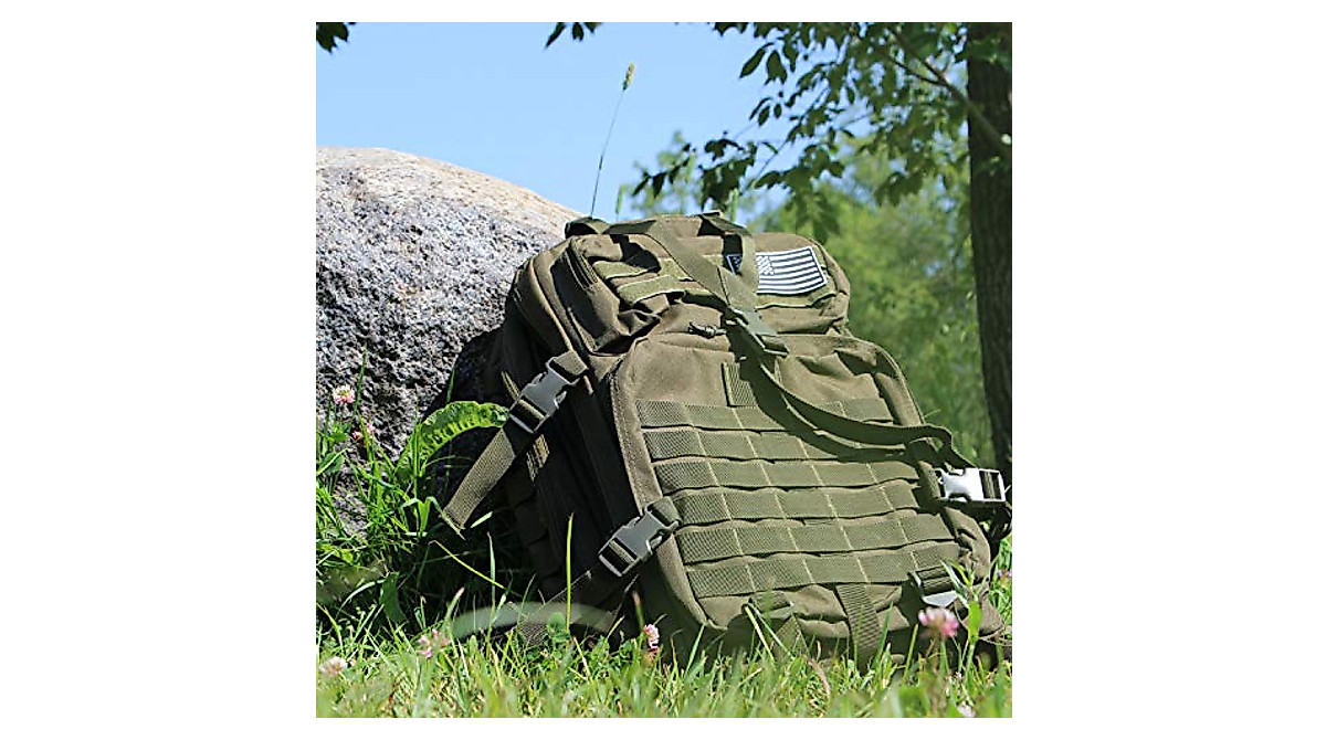 Bug Out Bag Backpack 50L Tactical Survival Pack Green Camo