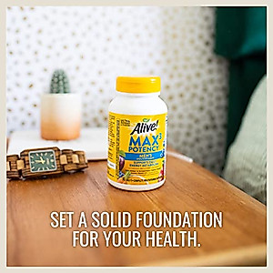 Nature’s Way Alive! Men’s Max3 Potency Multivitamin, Supports Whole Body Wellness*, Supports Cellular Energy*, B-Vitamins, Gluten-Free, 90 Tablets