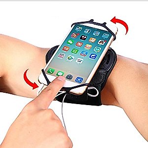 360 Running Armband Phone Holder for Samsung Galaxy Note 20 Ultra, S20 S21 Ultra, S20+ S21 Plus, Note 10 Lite 10 Plus 9, S10 Lite Plus, A11 A21 A51 A71 A10S A20S A21S LG Stylo 6 V60 K51 Velvet (Black)