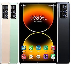 10.1-inch Tablet Computer 10-core Android 12.0 Ultra-Thin Hd Screen Learning Game Video Office Tablet Supports Double Sim Communication Function 3800mah Battery (Black)
