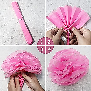 Crenics 21st Birthday Decorations for Her - Hot Pink Happy Birthday Banner, Pom Poms, 21 Number Balloon, Lipstick Champagne Balloons and 24 Latex Balloons for 21st Girls Women Birthday Party Supplies