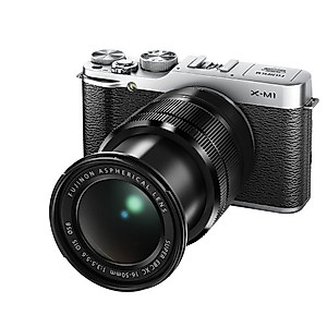FUJIFILM Mirror-Less Single-Lens X-M1 Lens kit Silver F X-M1S / 1650KIT [International Version, No Warranty]