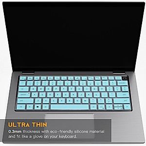 Keyboard Cover for Dell Latitude 14" 3440 3450 5420 5430 5431 5440 5450, Dell Latitude 7450 7440 7430 7420 7410 14, Dell Latitude 9510 9520 9420 9430, Dell Latitude 7520 15.6 Keyboard Skin, Mint