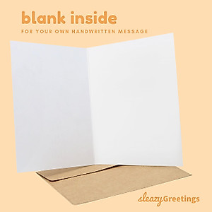 Sleazy Greetings Funny Happy Mother's Day Card For Mom From Daughter With Matching Envelope | 5 x 7 Inch Corgi Dog Poop Birthday Card For Mom | Thanks For Putting Up With All My Shit Card