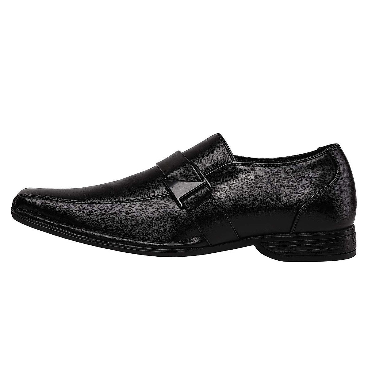 Bruno Marc Men's Giorgio-3 Black Leather Lined Dress Loafers Shoes - 9 M US