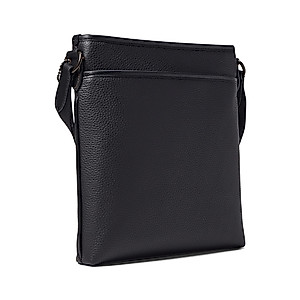 COACH Mens Gotham Slim Crossbody in Pebble Leather, Black