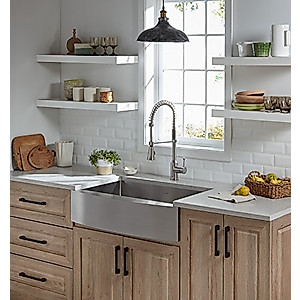 American Standard 18SB.9332200A.075 Pekoe 33X22-Inch Apron Sink With Grid And Drain, Stainless Steel