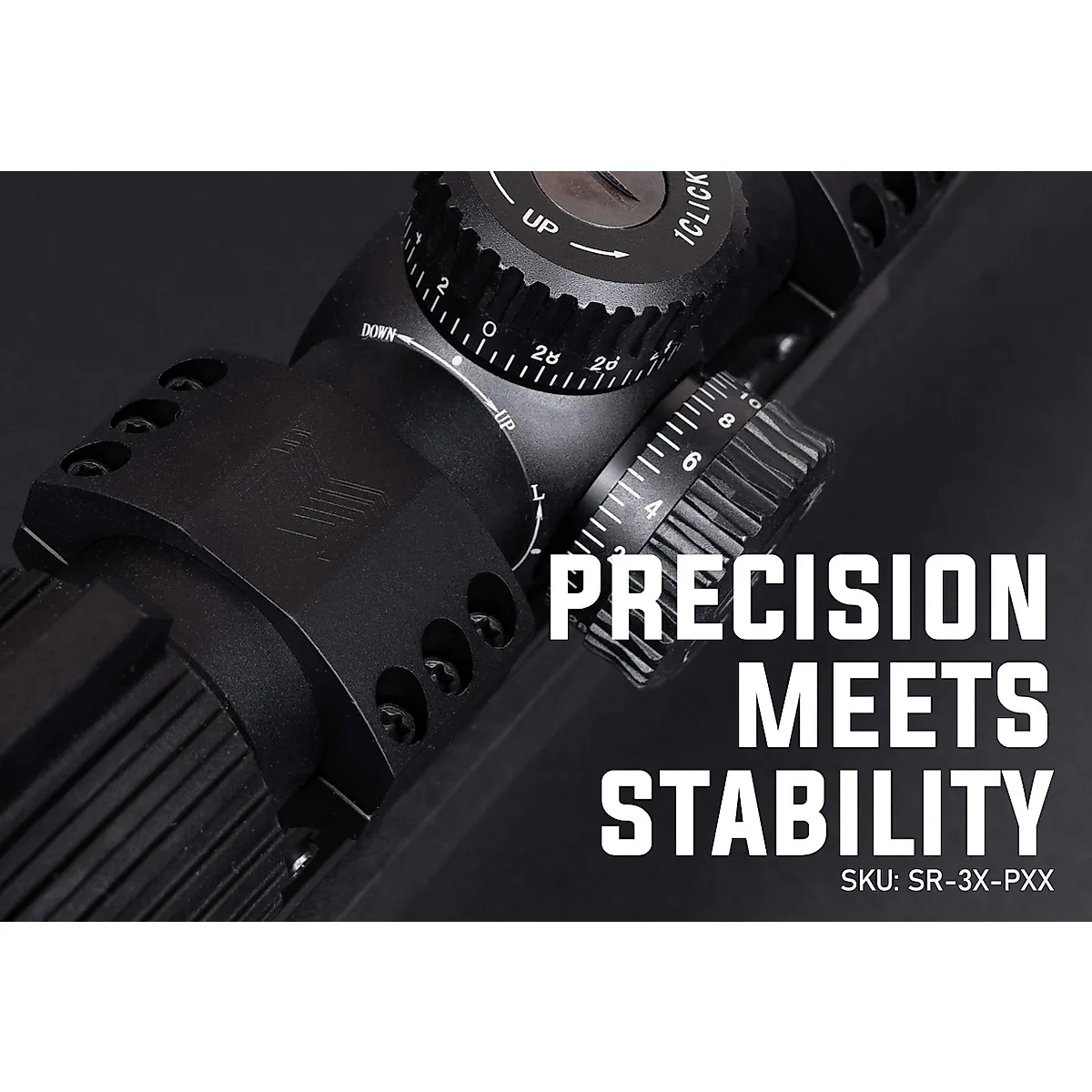 Monstrum Alpha 1-6x24 First Focal Plane FFP Rifle Scope with MOA Reticle | Precision V2 Picatinny Scope Rings | Bundle