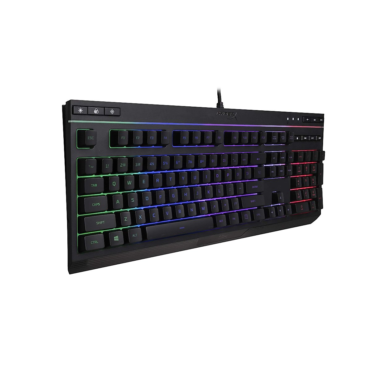 HyperX Cloud II Gaming Headset - 7.1 Surround Sound- Red (KHX-HSCP-RD) with HyperX Alloy Core RGBMembrane Gaming Keyboard Comfortable Black - Bundle