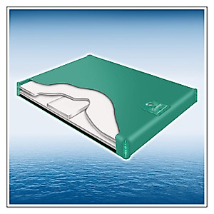 Innomax 600 SL 22 mil Semi-Motionless Waterbed Mattress King Size with Elegant Stand up Liner, High Volt Heater, Conditioner, Fill and Drain Kit and Soft Quilted Cushion Pad