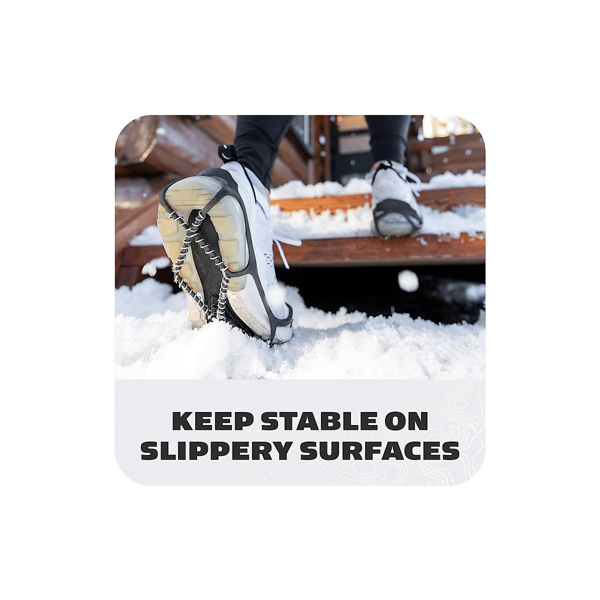 Yaktrax Hiking and Walking Traction Cleats for Snow, Ice, and Rock (Medium/Large)