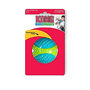 KONG CoreStrength Dog Ball - Durable Dog Dental & Chew Toy - for Large Dogs