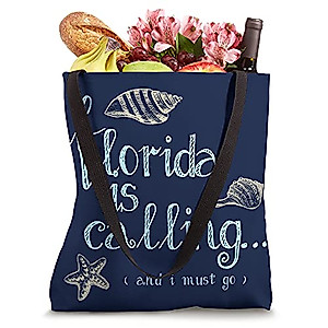Cute Florida is Calling Shell Beach Tote Bag