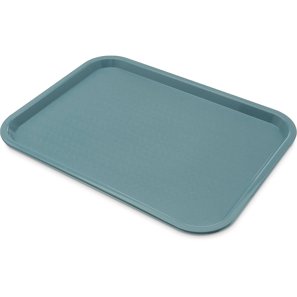 Carlisle FoodService Cafe Plastic Fast Food Trays, 12" x 16", Slate and Forest Green