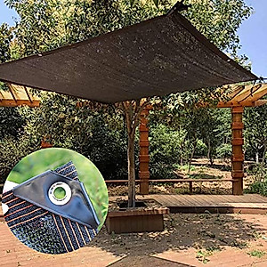winemana 40% Black Shade Cloth, 10 x 20 FT Durable Mesh Tarp with Grommets, Resistant Garden Sun Shade Netting, Shading Antifreezing for Pergola, Greenhouse, Plants Growing, Chicken Coop