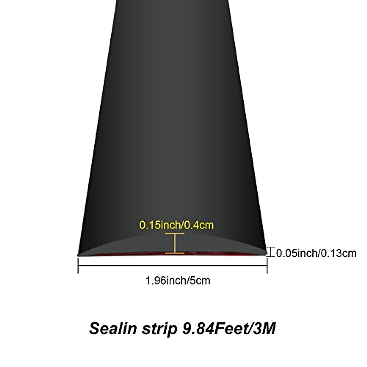 Floor Transition Strip Floor Cover Strips 1.96" Wide Self Adhesive Flooring Transitions Laminate Floor Strip Vinyl Floor Flat Divider Strip(9.84 FT, Black)