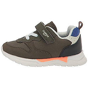 OshKosh B'Gosh Boys Sneaker, Olive, 4 Toddler